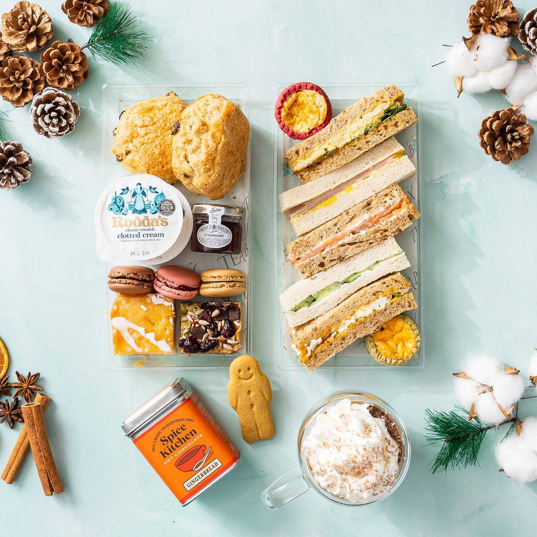 Afternoon Tea with Gingerbread Hot Chocolate | Afternoon Tea Box